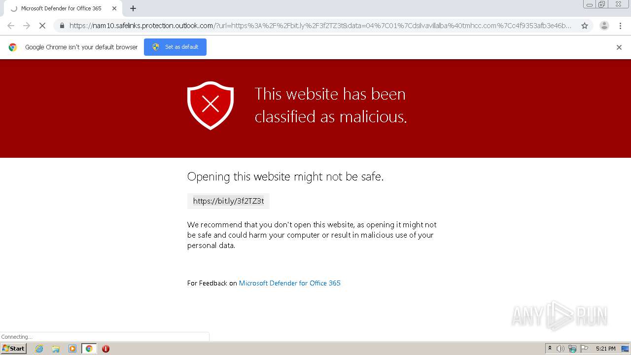 Malware analysis https://nam10.safelinks.protection.outlook.com/?url=https%3A%2F%2Fbit.ly ...