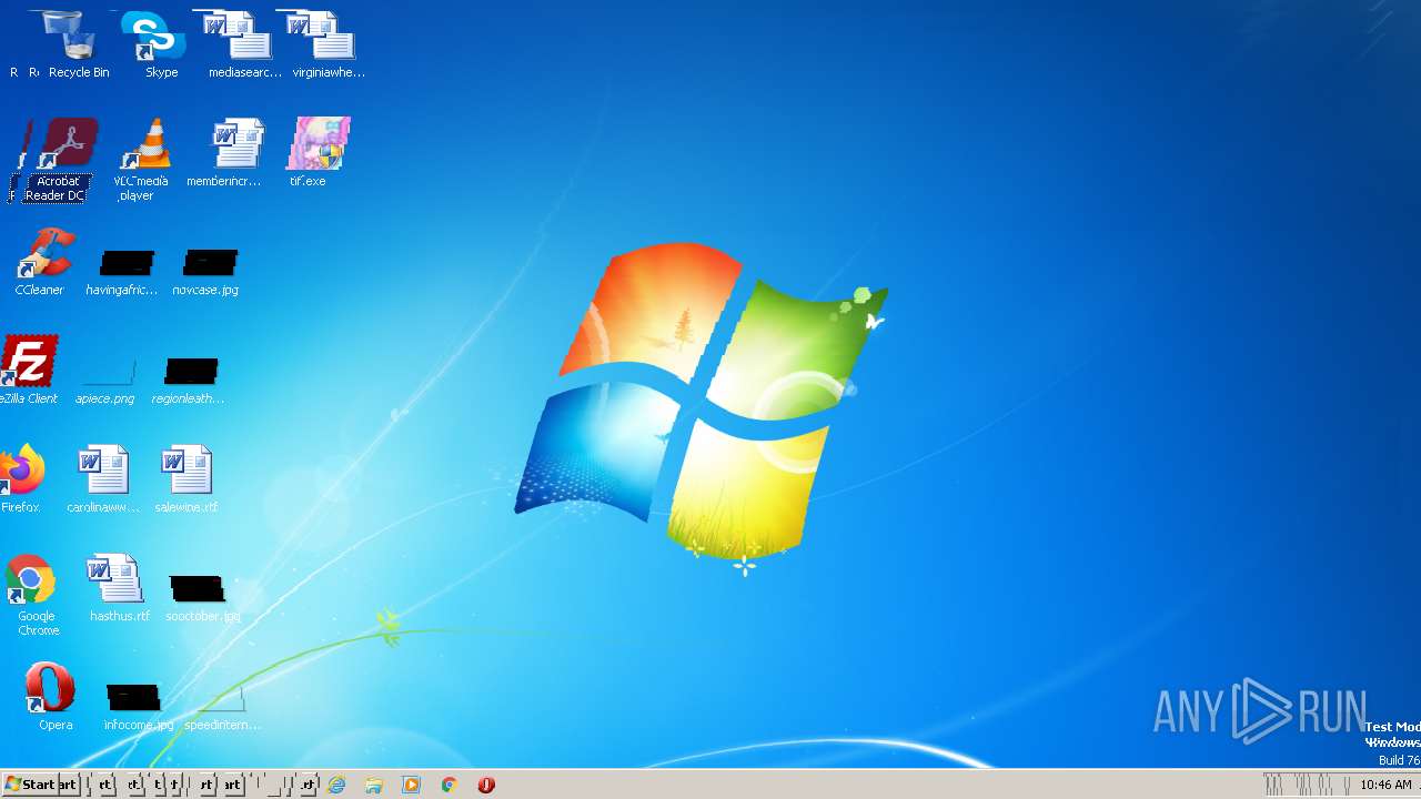 Malware analysis tif.exe Malicious activity | ANY.RUN - Malware Sandbox ...
