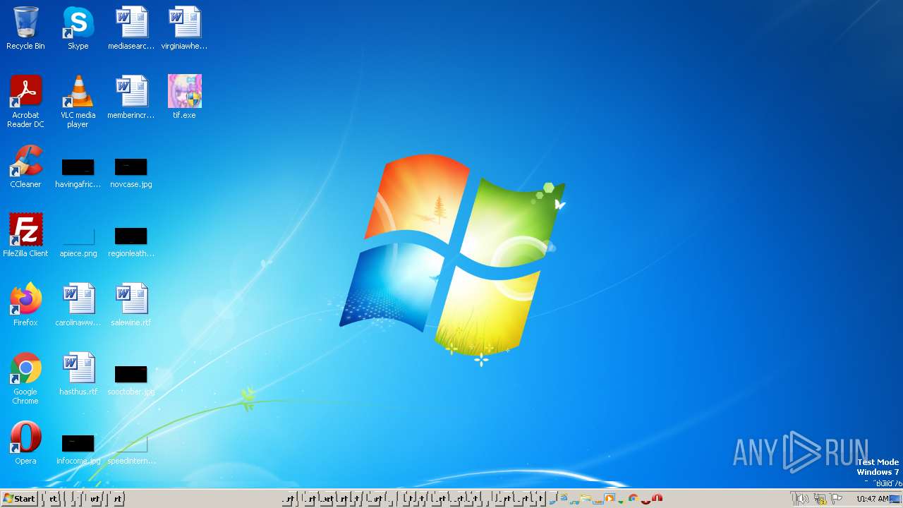 Malware analysis tif.exe Malicious activity | ANY.RUN - Malware Sandbox ...