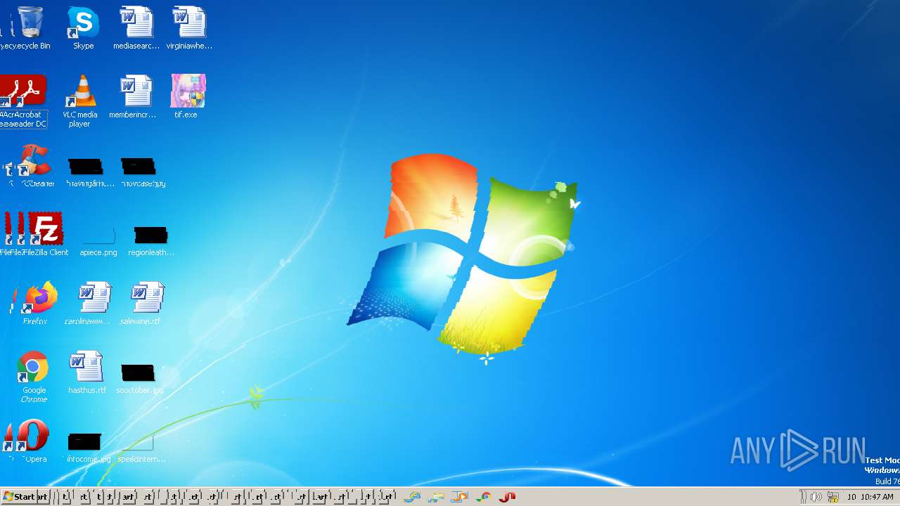 Malware analysis tif.exe Malicious activity | ANY.RUN - Malware Sandbox ...