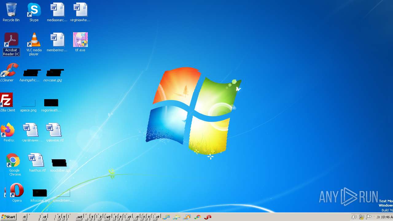 Malware analysis tif.exe Malicious activity | ANY.RUN - Malware Sandbox ...