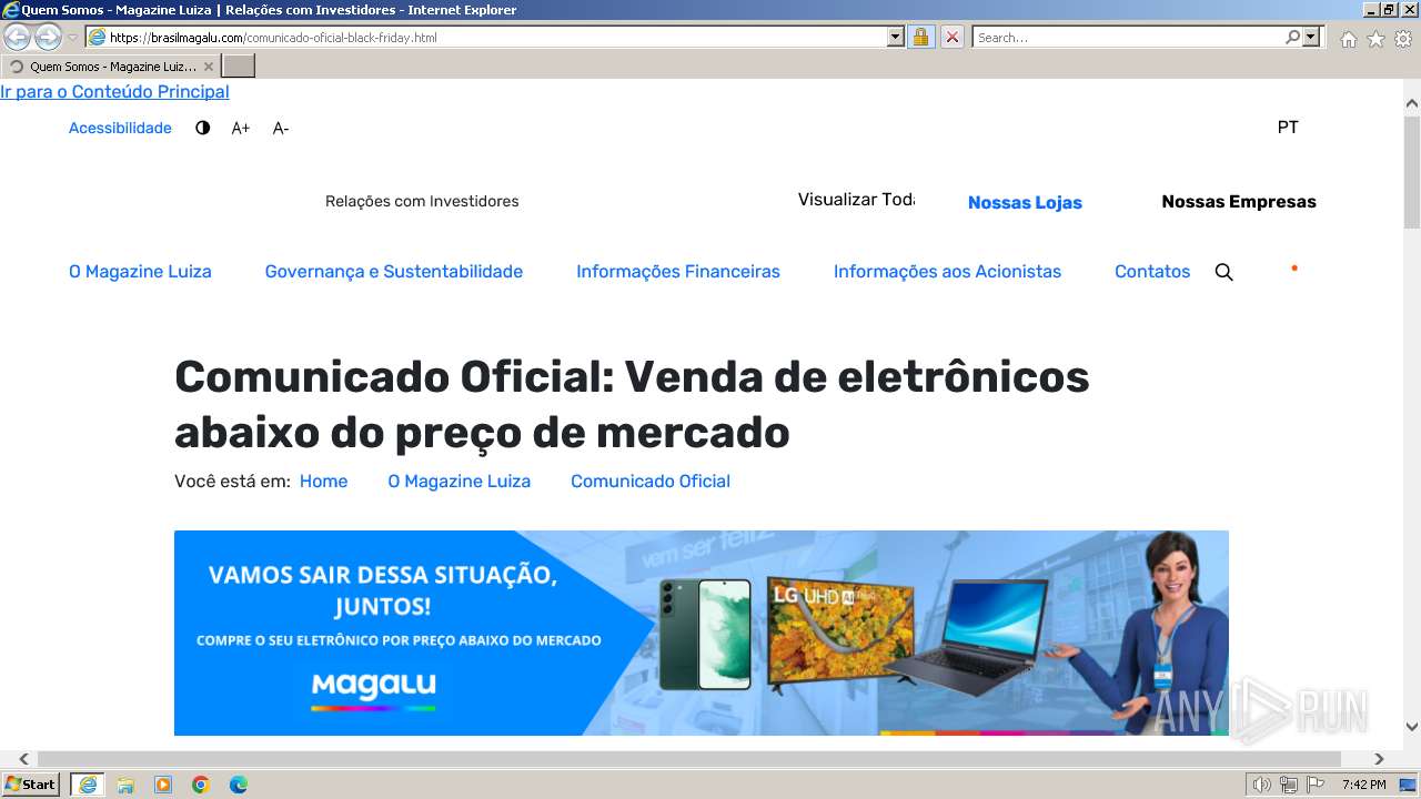 Malware analysis https://brasilmagalu.com/comunicado-oficial-black-friday.html Malicious ...