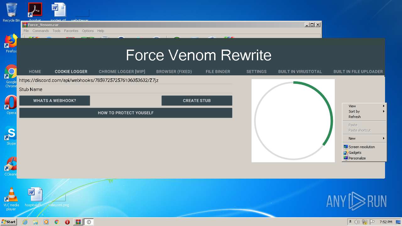 Malware analysis Force_Venom.rar Malicious activity | ANY.RUN - Malware ...