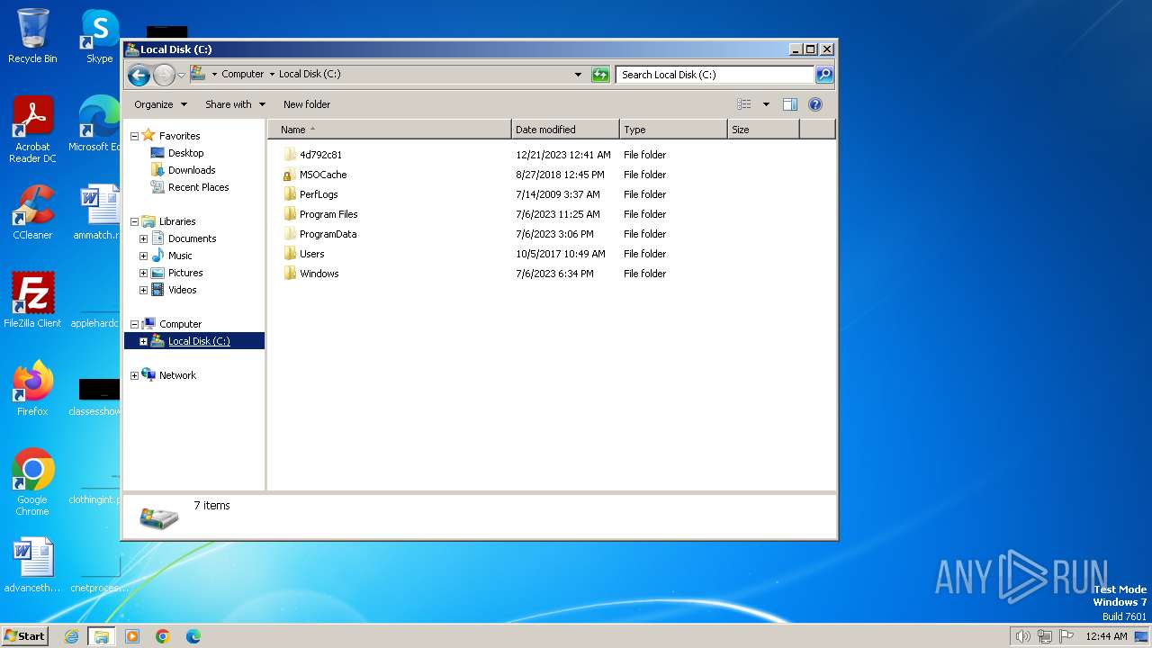 Analysis mal-file (MD5: 6CB75DD478D56910E1581AFE2B87C6F7) Malicious ...