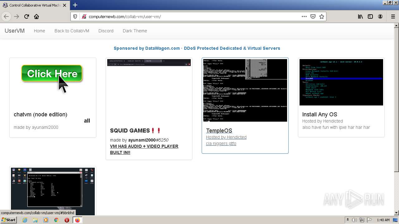 Malware analysis http://computernewb.com/collab-vm/user-vm/ Malicious ...