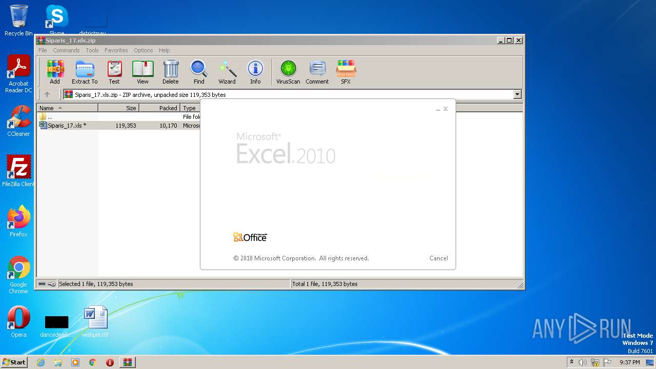 Malware analysis Siparis_17.xls.zip No threats detected | ANY.RUN ...