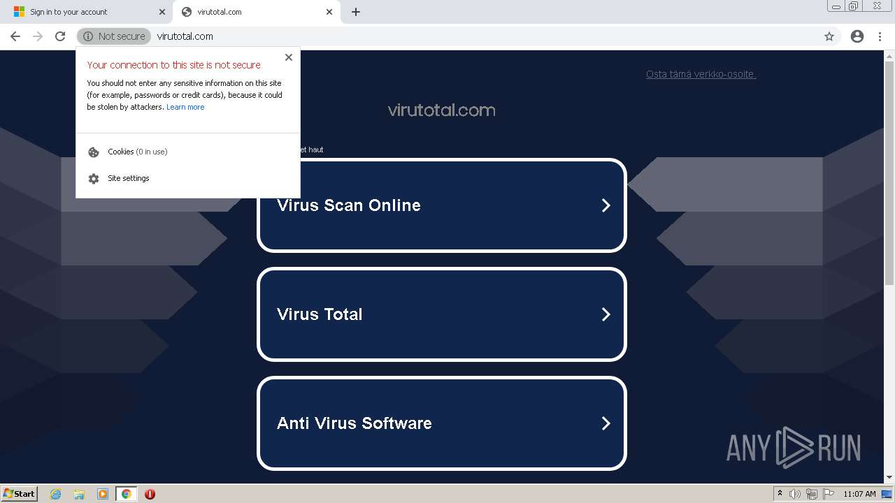 Malware analysis https://login.microsoftonline.com/common/oauth2/v2.0/authorize?state=metric ...