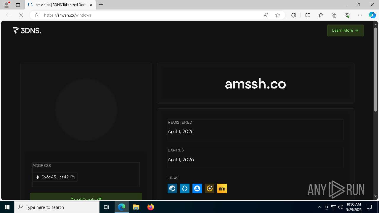 Analysis http://amssh.co/windows No threats detected - Interactive analysis ANY.RUN