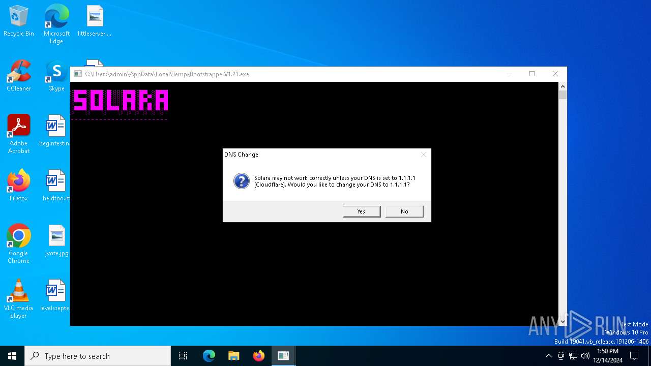 Malware Analysis Bootstrapperv1.23.exe Malicious Activity