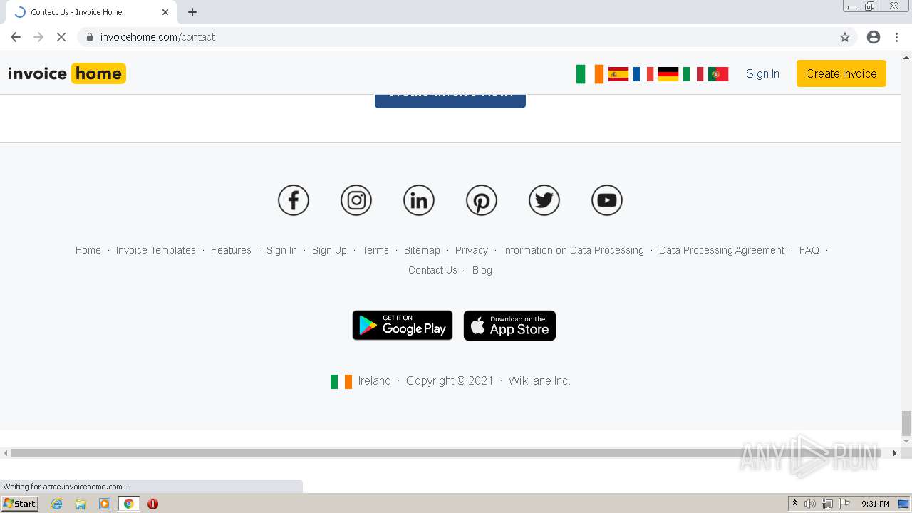 Analysis https://invoicehome.com?utm_source=mailing&utm_medium=email&utm_campaign=welcome ...