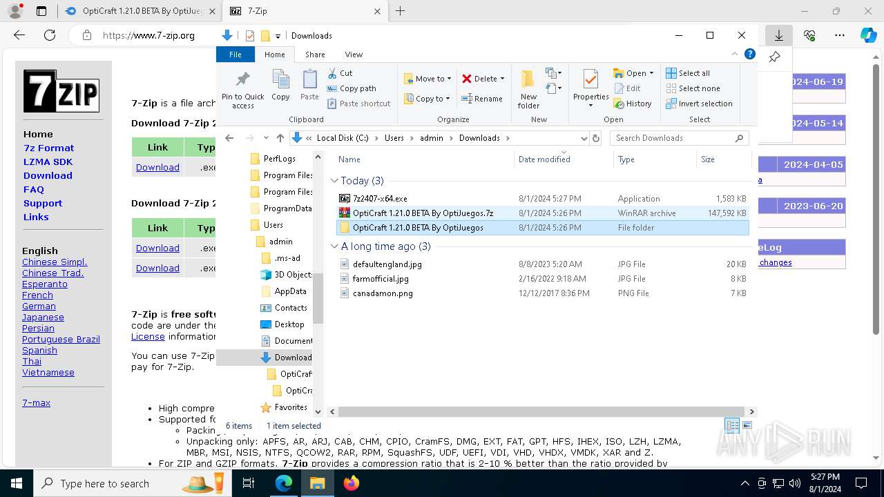 Malware analysis https://optijuegos.github.io Malicious activity | ANY.RUN - Malware Sandbox Online