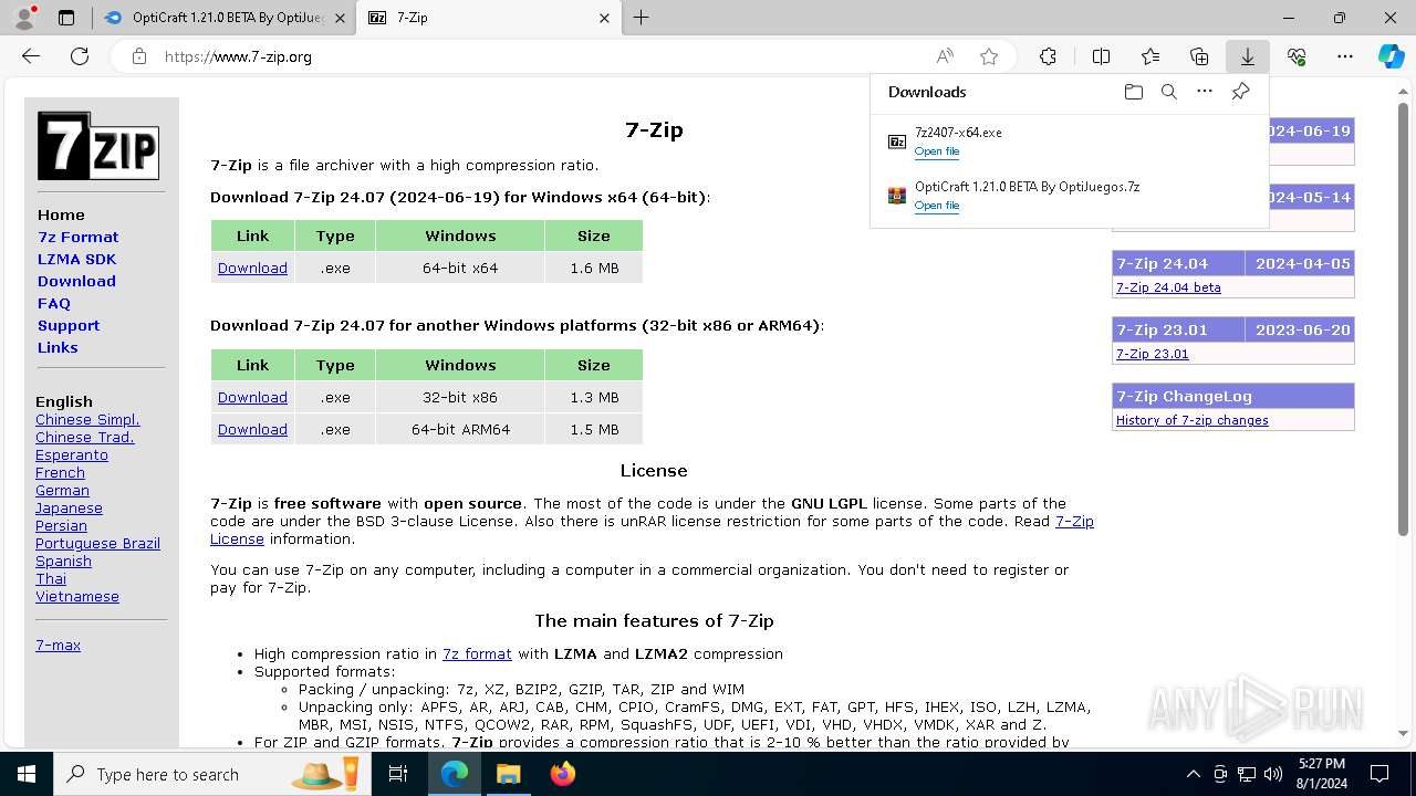 Malware analysis https://optijuegos.github.io Malicious activity | ANY.RUN - Malware Sandbox Online