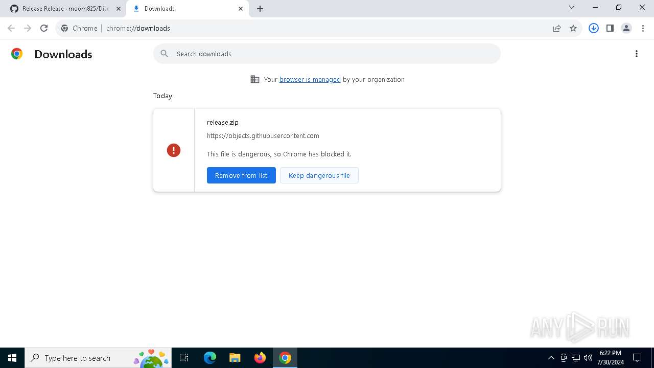 Malware Analysis Https: Github.com Moom825 Discord-rat-2.0 Releases
