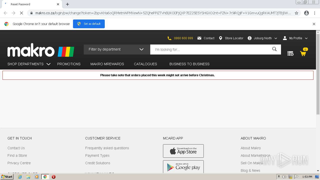 Malware analysis https://www.makro.co.za/login/pw/change?token ...