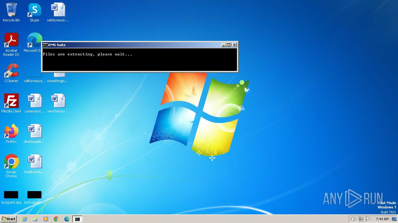 Malware analysis KMS_Suite.v9.1.EN.bat Malicious activity | ANY.RUN - Malware Sandbox Online
