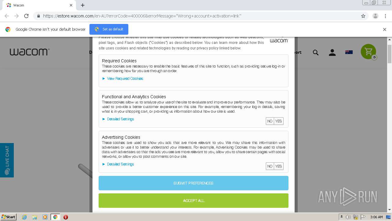Malware analysis https://accounts.eu1.gigya.com/accounts.verifyEmail ...