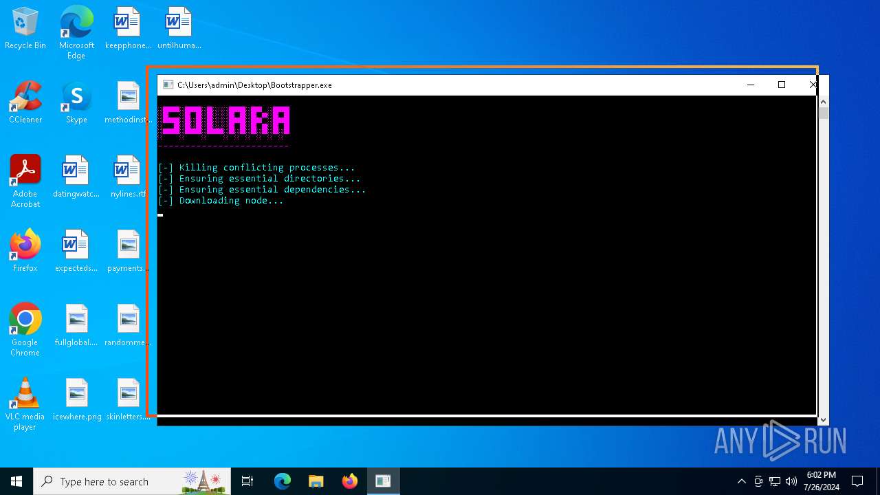 Malware analysis /cmd-softworks/solara/raw/main/Bootstrapper.exe ...