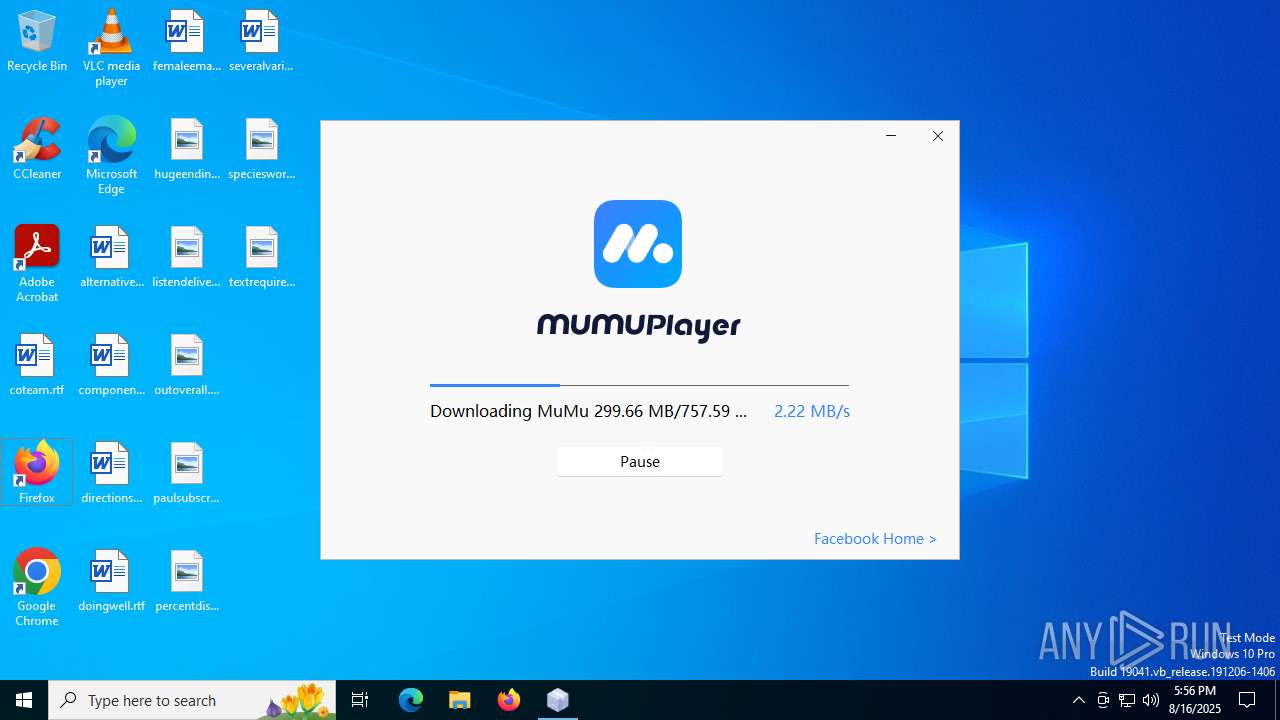 Malware analysis MuMu_5.0.1_lvBRbXC.exe Malicious activity | ANY.RUN - Malware Sandbox Online