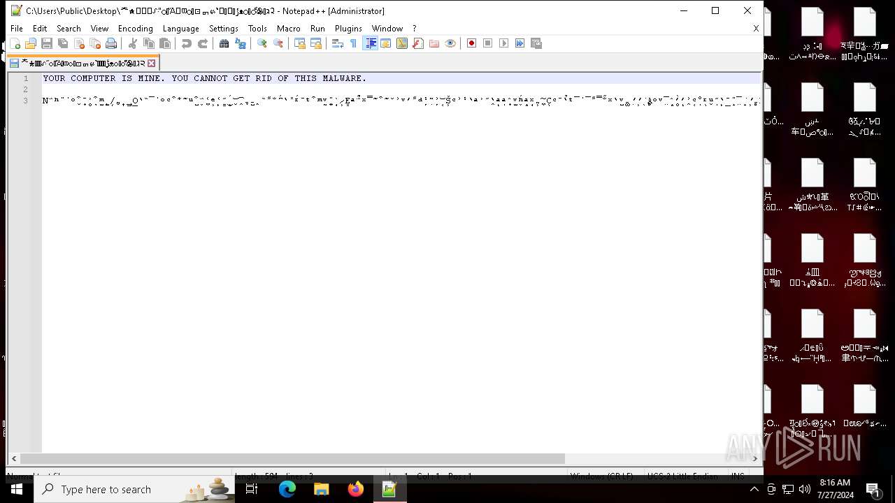 Malware Analysis Noescape.exe Malicious Activity