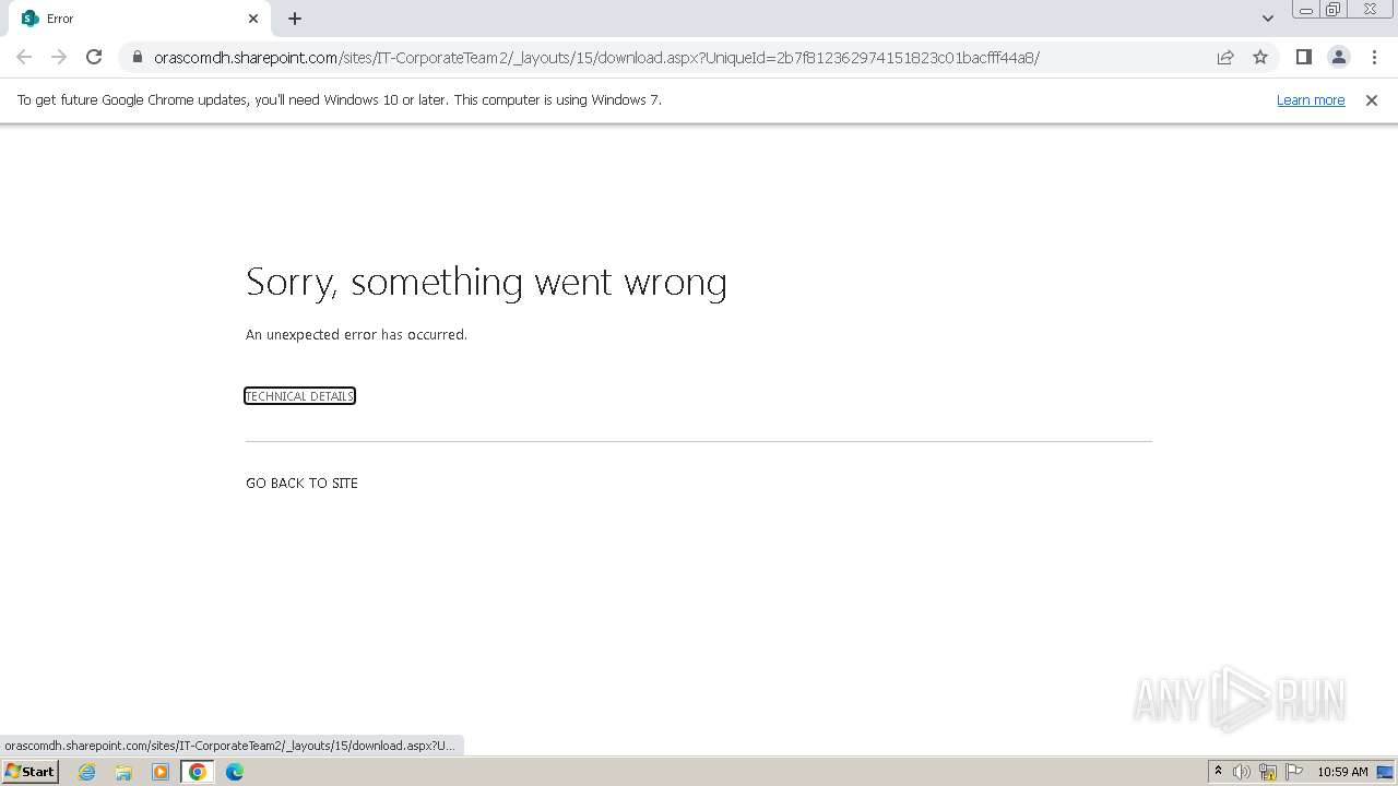 Malware analysis https://orascomdh.sharepoint.com/sites/IT ...