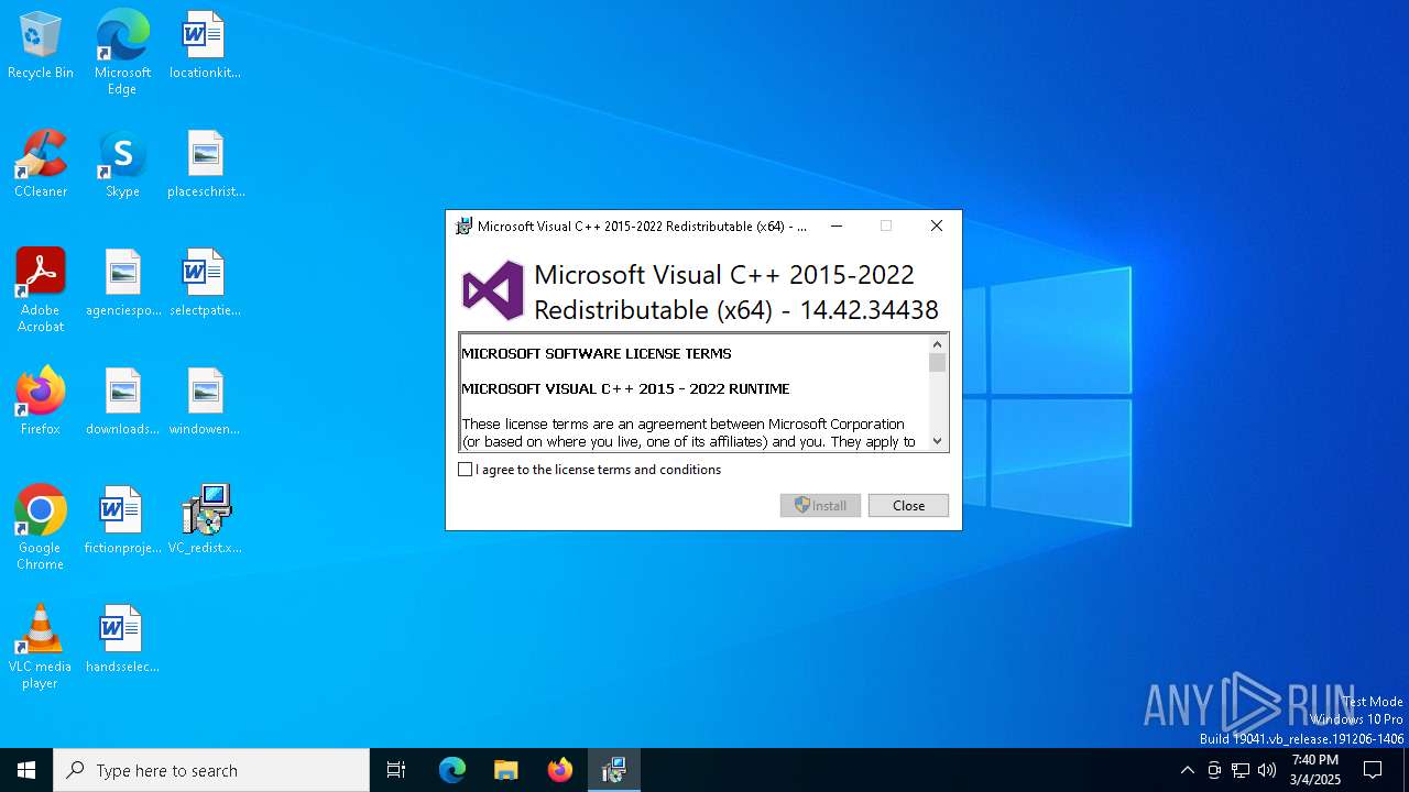 Malware analysis VC_redist.x64.exe Malicious activity | ANY.RUN ...