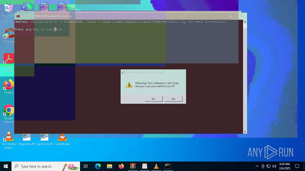 Malware analysis Memoxide.rar Malicious activity | ANY.RUN - Malware ...