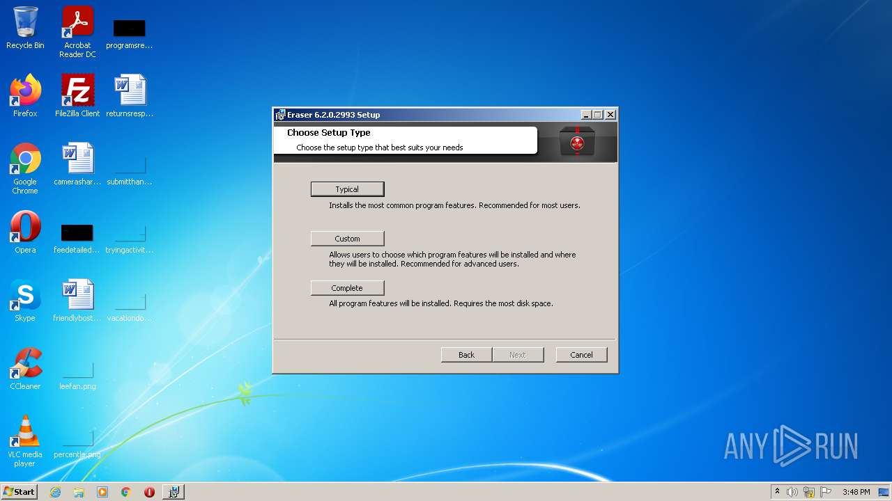 Malware analysis Eraser 6.2.0.2993.exe Malicious activity | ANY.RUN ...