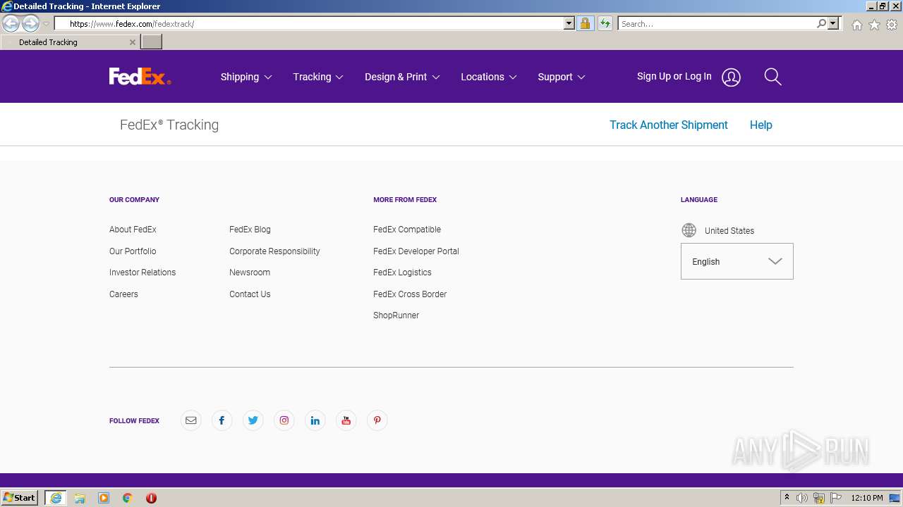 Malware analysis https://fedex.com/apps/fedextrack/ Malicious activity ...