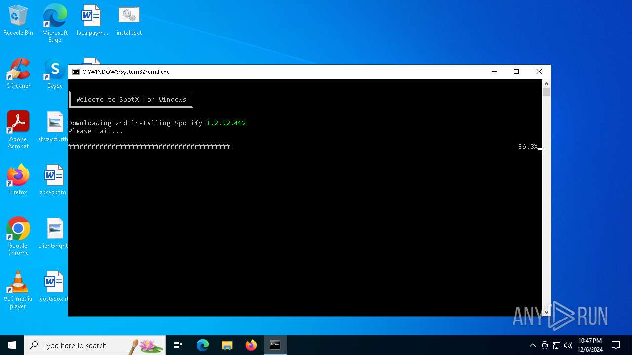 Malware Analysis Install.bat Malicious Activity