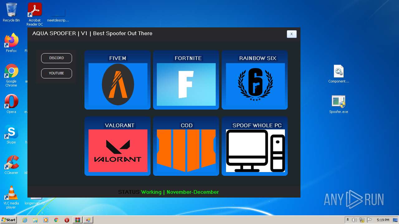 Malware analysis AQUA_SPOOFER_V1.2 (1).zip Malicious activity | ANY.RUN ...