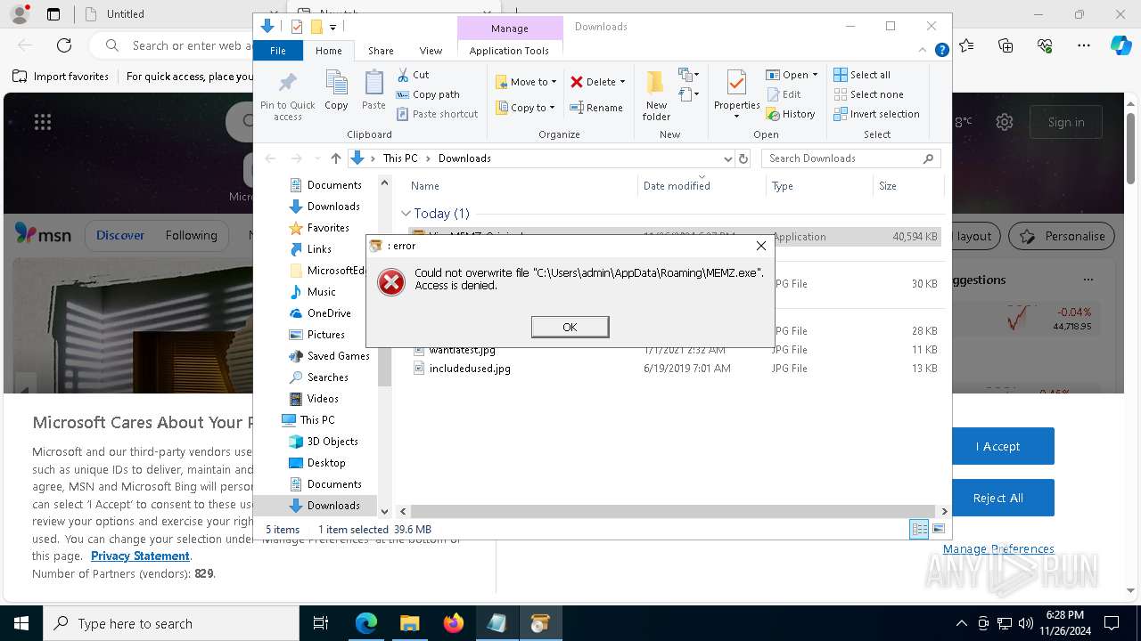 Malware analysis https://github.com/Thathip/VineMEMZ-Download/releases/download/v.1.0/VineMEMZ ...