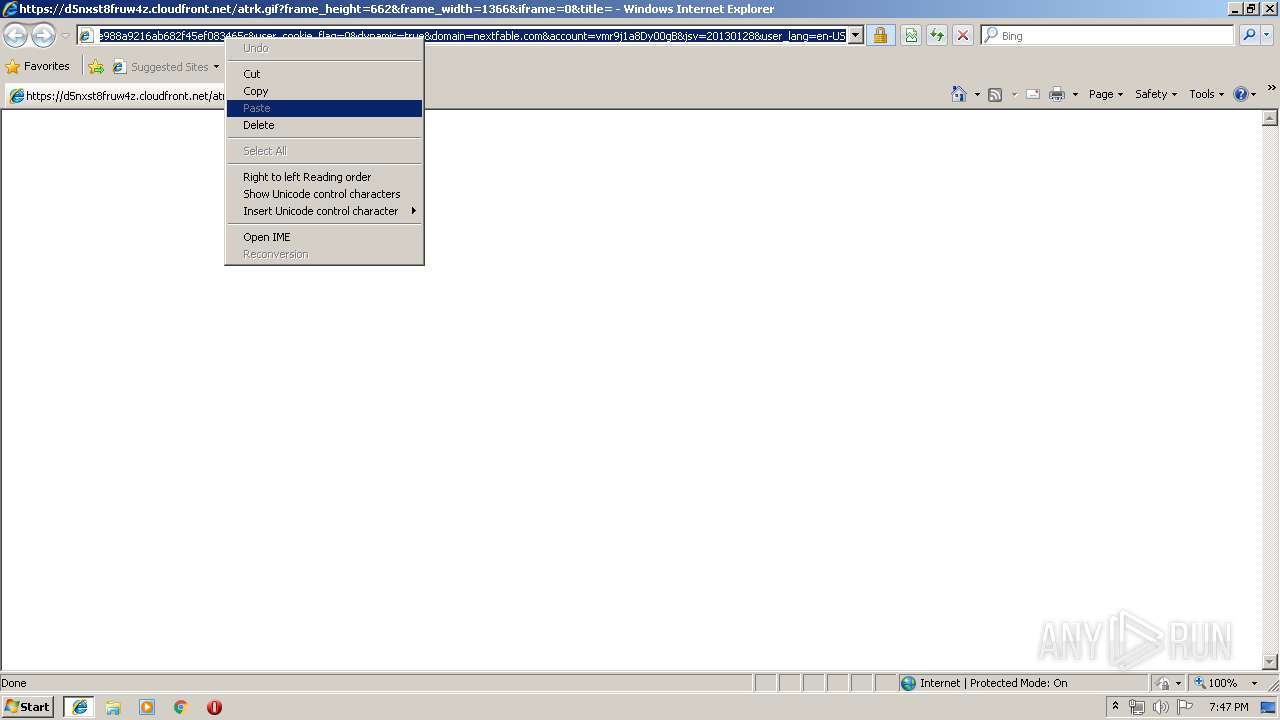Malware analysis https://d5nxst8fruw4z.cloudfront.net/atrk.gif?frame ...