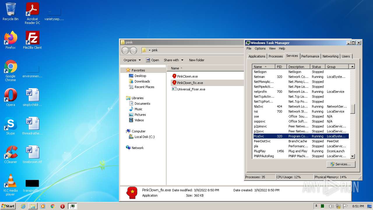 Malware analysis pink.rar Malicious activity | ANY.RUN - Malware ...