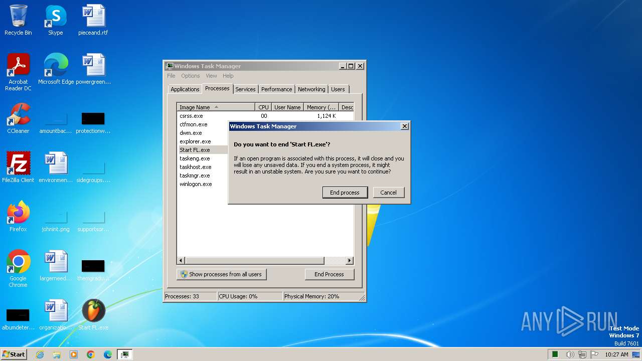 Malware Analysis Start Fl.exe Malicious Activity 