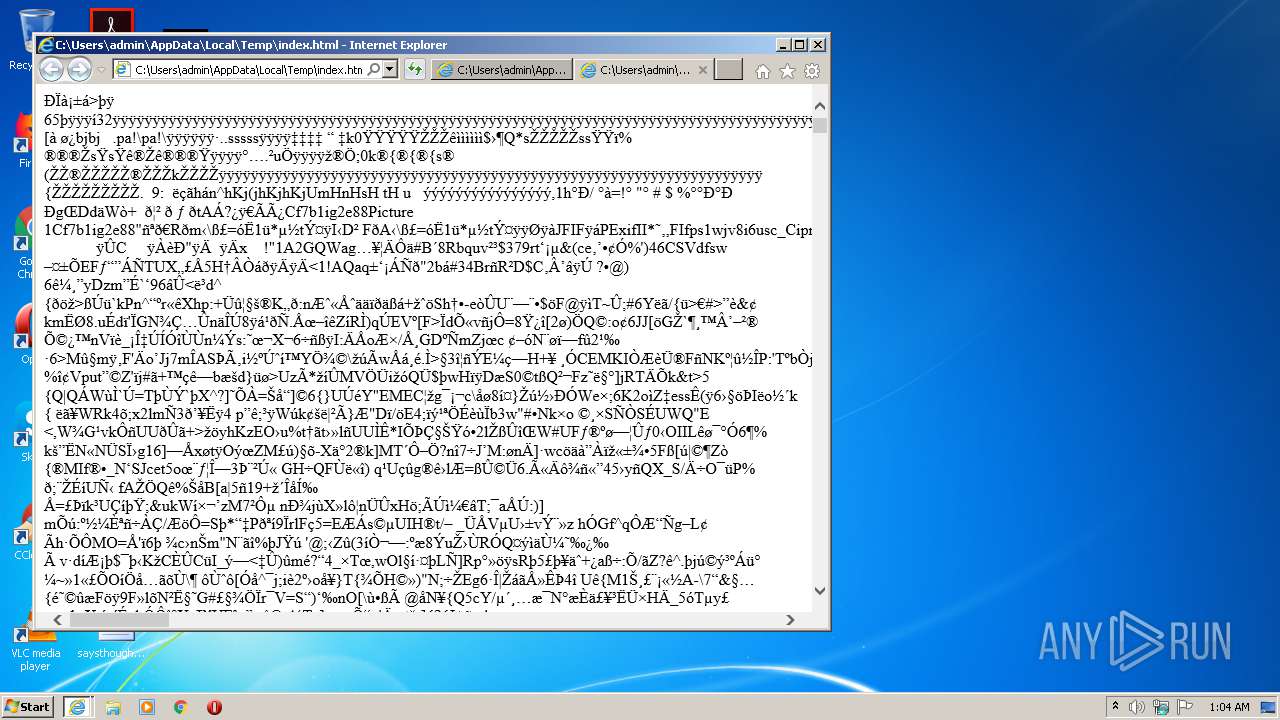 Analysis index.html (MD5: 709370DB1C7BEBF77C12062364C08685) Malicious activity - Interactive ...