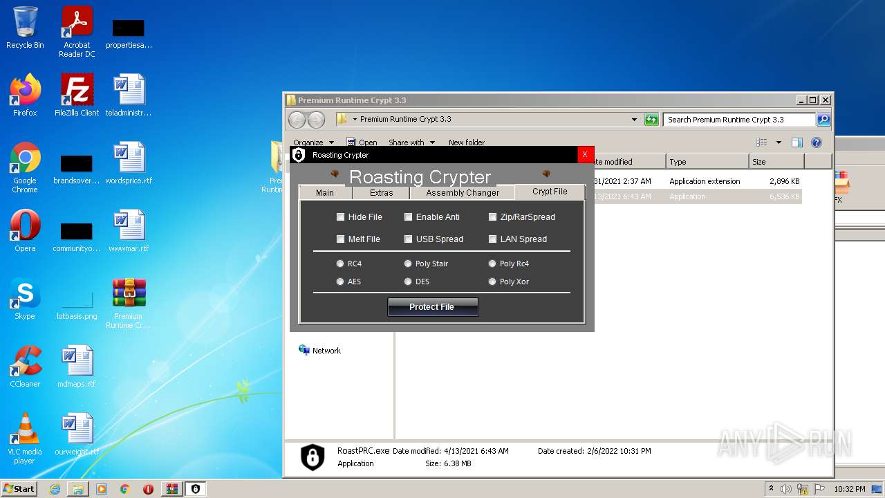 Malware analysis Premium Runtime Crypt 3.3.rar Malicious activity | ANY ...