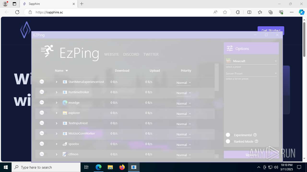 Analysis ezping.exe (MD5: 2BD6857555922C383735781AC65F6815) Malicious ...
