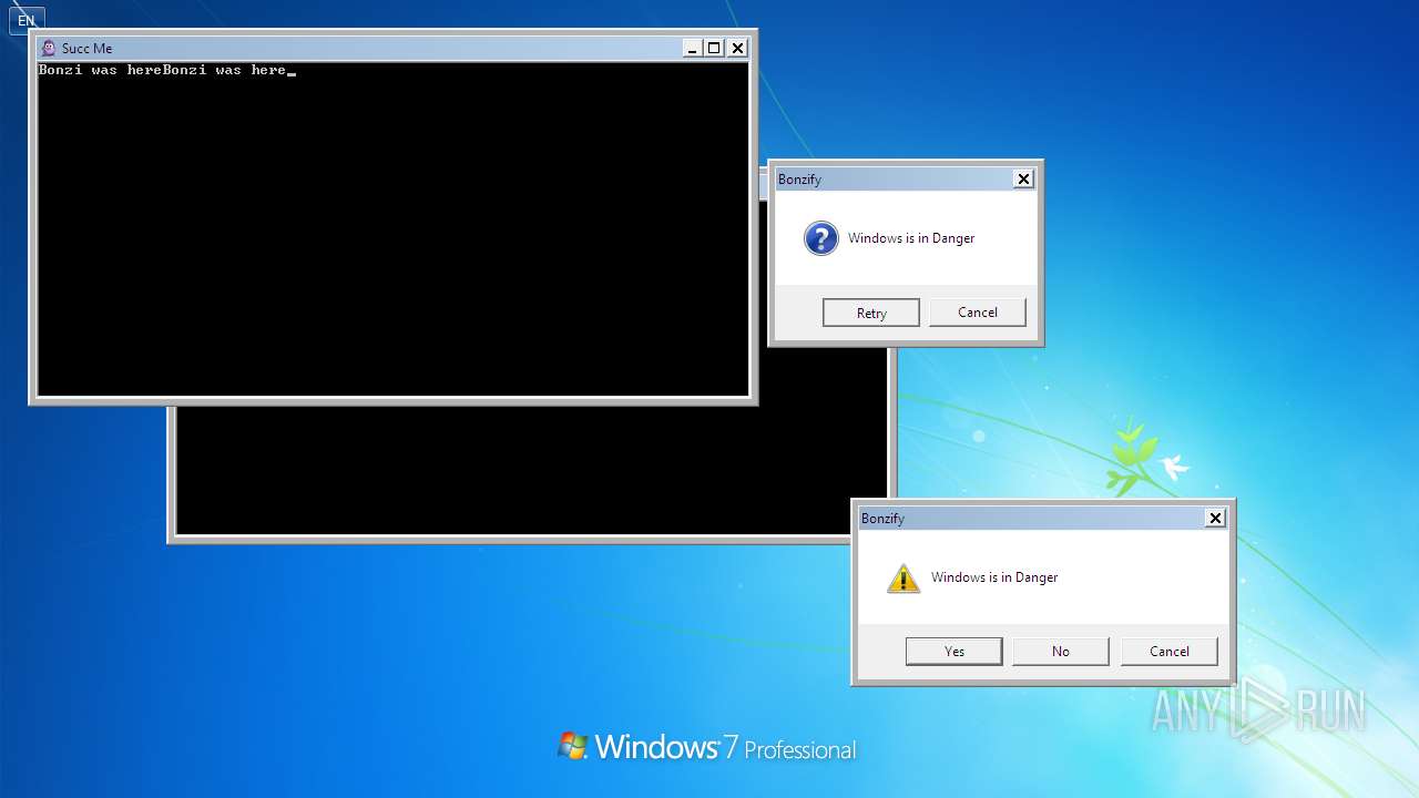 Malware Analysis Bonzify.exe Malicious Activity 