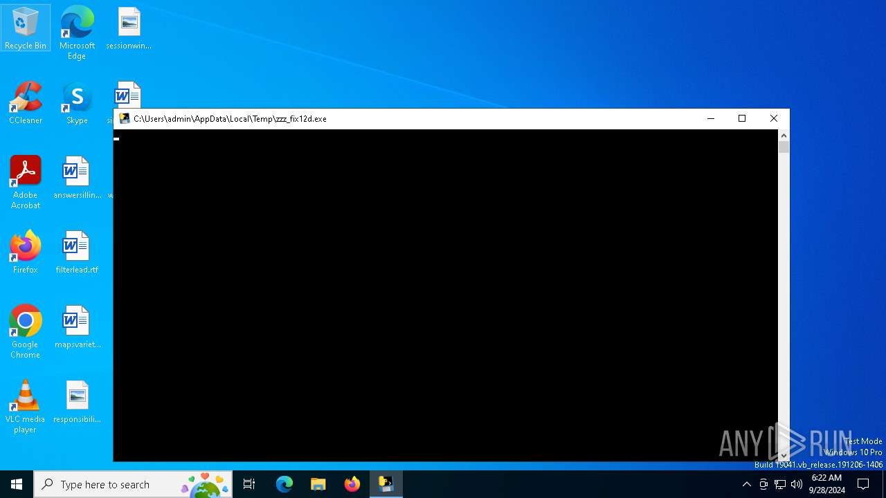 Analysis Zzz Fix12d.exe (md5: 6e55e8eaf3e2f0250abb1df2840e1f85 