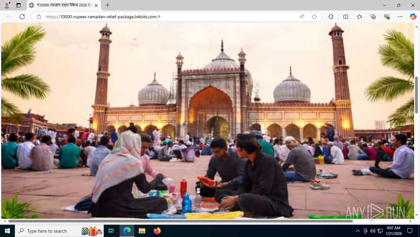 Malware analysis https://lkbitz.com/10000-rupees-ramadan-relief-package Malicious activity | ANY ...