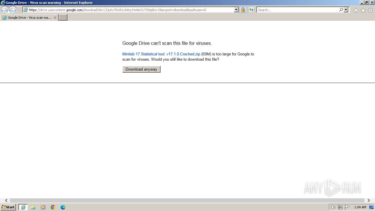 Malware analysis https://drive.usercontent.google.com/download?id=1JQuhvTKn8vLA4tq ...