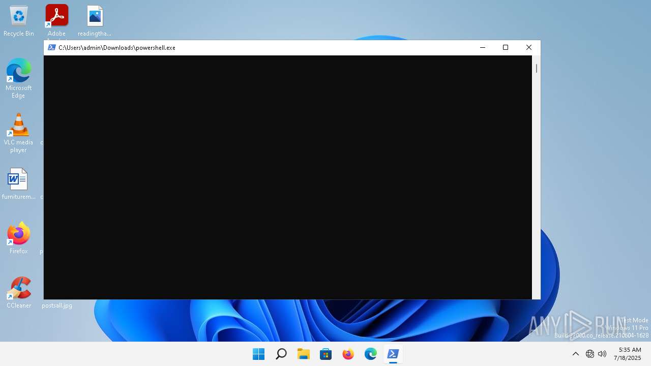 Malware analysis powershell.exe Malicious activity | ANY.RUN - Malware Sandbox Online
