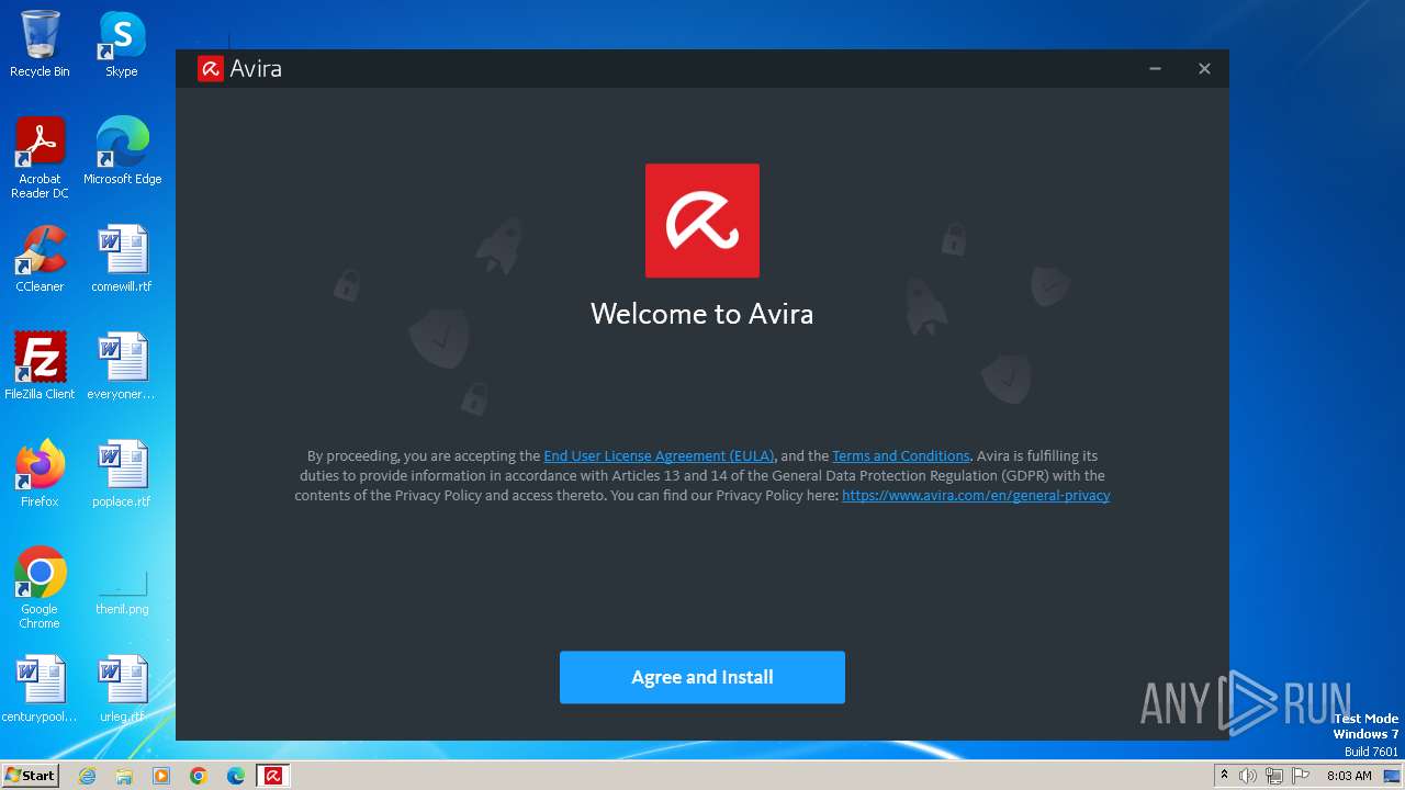 Analysis avira_____beta.exe (MD5: 45581B1DA1A22D1AB24F2D8A599AC729) Malicious activity ...