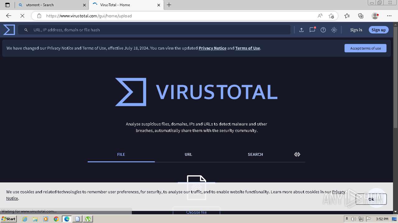 Malware analysis byrut.org Malicious activity | ANY.RUN - Malware Sandbox Online