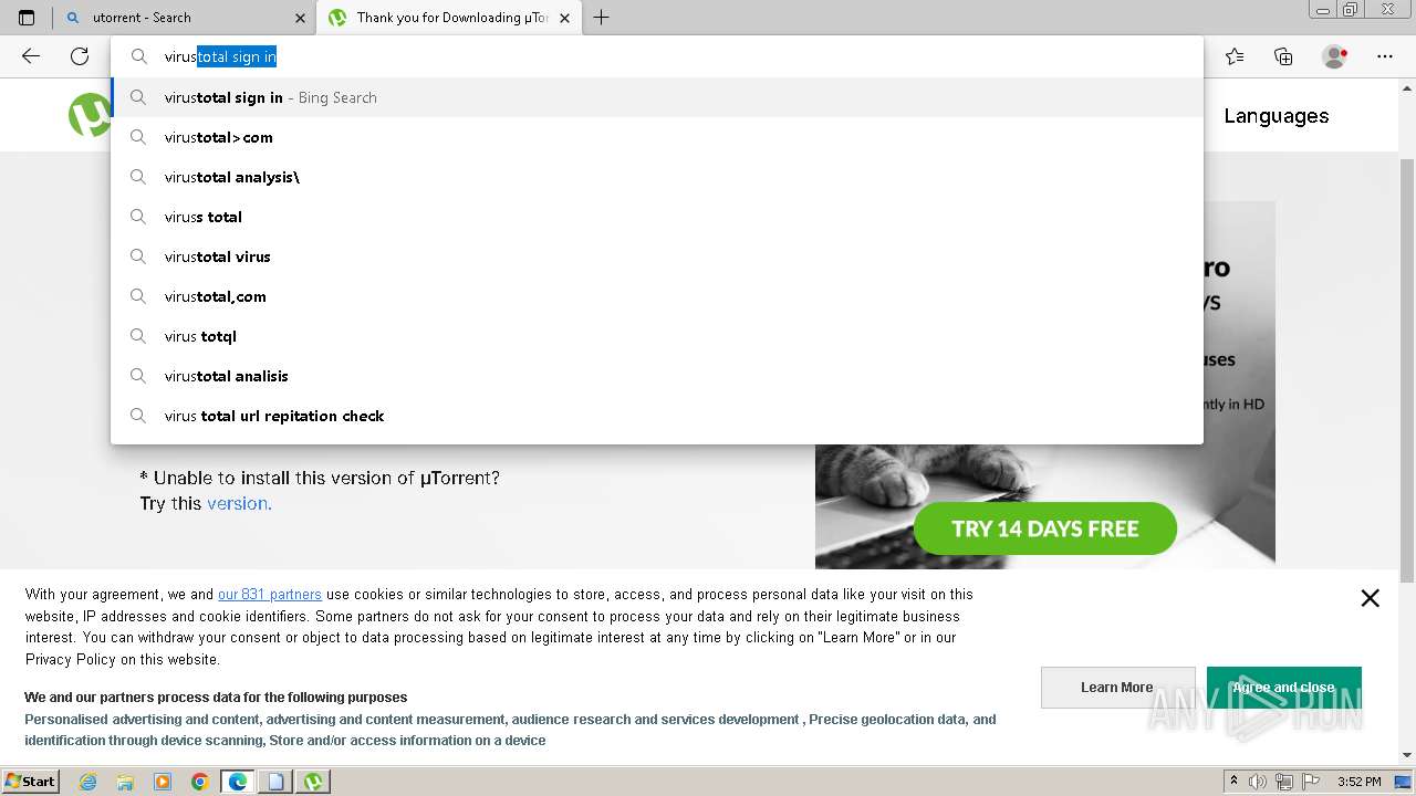 Malware analysis byrut.org Malicious activity | ANY.RUN - Malware Sandbox Online