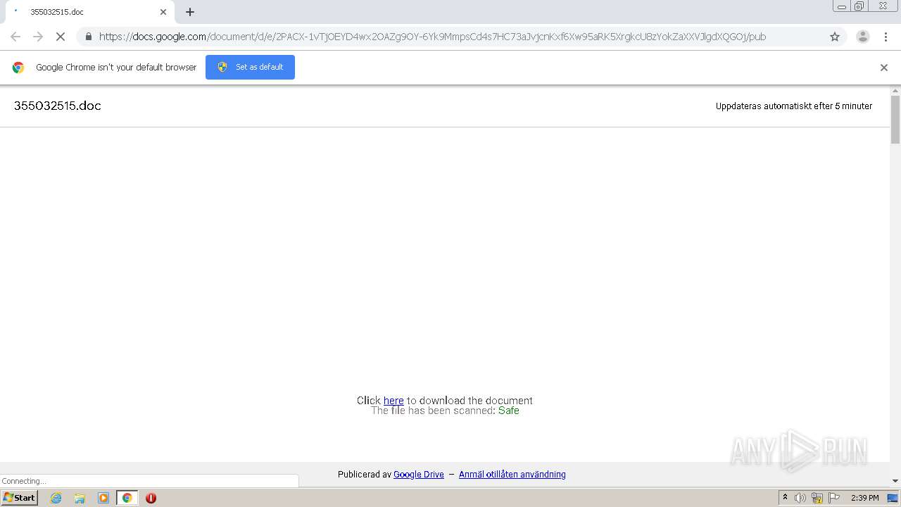 Malware analysis https://docs.google.com/document/d/e/2PACX ...