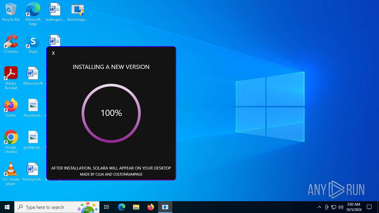 Analysis Bootstrapper V1.19.exe (md5: E86843fd1931a45196d44ae99c75d185