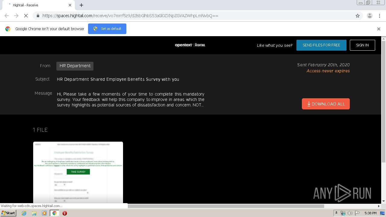 Malware analysis https://ddec1-0-en-ctp.trendmicro.com/wis/clicktime/v1 ...