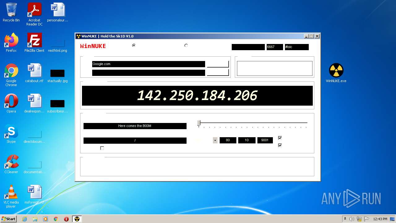 Malware analysis WinNUKE.zip Malicious activity | ANY.RUN - Malware ...
