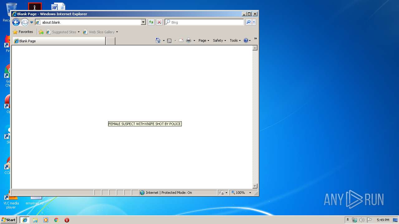Malware analysis index.html Malicious activity | ANY.RUN - Malware ...